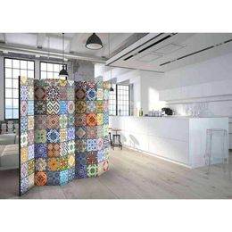 Pharao24.de Spanische Wand mit buntem Mosaik Motiv 225 cm breit