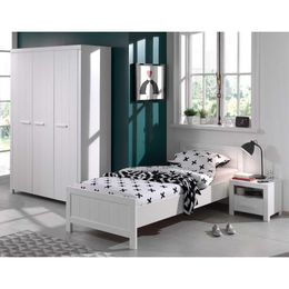 Pharao24.de Jugendzimmer Komplettjugendzimmer in Wei&szlig; lackiert
