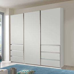 Pharao24.de Gleitt&uuml;renschrank mit sechs Schubladen modernem Design
