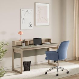 Pharao24.de B&uuml;rotisch Laptopschreibtisch in Eukalyptus und Eichefarben