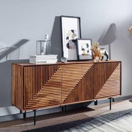 Pharao24.de Wohnzimmer Kommode in modernem Design 3 Dreht&uuml;ren