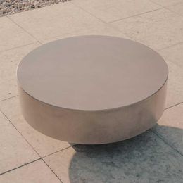 Pharao24.de Betongrauer Couchtisch Outdoor aus Faserzement Industry und Loft Stil