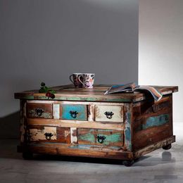 Pharao24.de Truhentisch in Shabby Chic Vintage