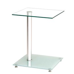 Pharao24.de Beistelltisch mit Glasplatte 40 cm breit