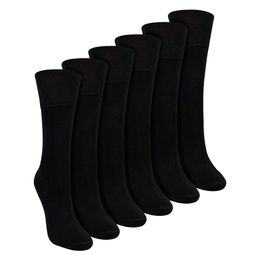 6er-Pack Damen Bambus Socken ohne Elastik, weich, atmungsaktiv, f&uuml;r jeden Tag bequem
