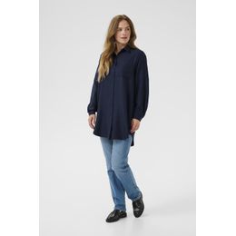 Kaffe Langarm-Hemd KAellen Loose fit navy