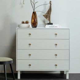 Pharao24.de Graue W&auml;schekommode im Skandi Design vier Schubladen