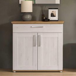 Pharao24.de Kommode Sideboard mit einer Schublade 2 t&uuml;rig