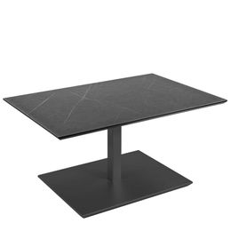 Pharao24.de Wohnzimmer Tisch h&ouml;henverstellbar in Anthrazit Marmor Optik