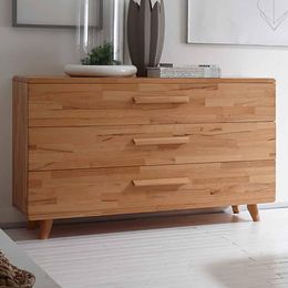 Pharao24.de Schlafzimmer Sideboard aus Kernbuche Massivholz Schubladen