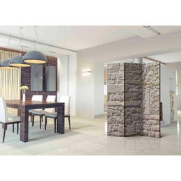 Pharao24.de Spanische Wand mit Naturstein Mauer Motiv 3 teilig