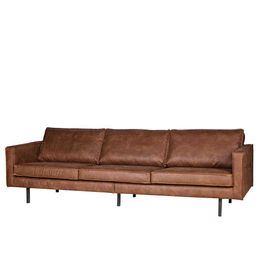 Pharao24.de Couch aus Recyceltem Leder Cognac Braun