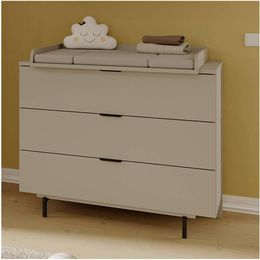 Pharao24.de Kinderkommode Babykommode mit drei Schubladen 105 cm breit