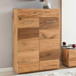 Pharao24.de Garderoben Schuhschrank mit Balkeneiche furniert 80 cm