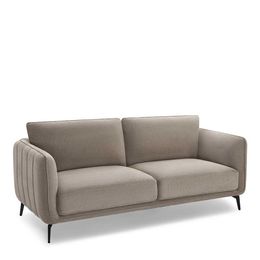 Pharao24.de Wohnzimmercouch Sofa mit Fu&szlig;gestell aus Metall und Bezug