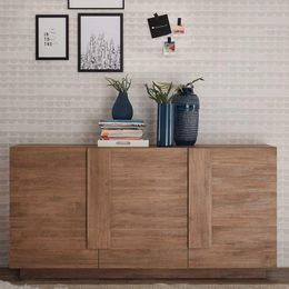 Pharao24.de Holzoptik Sideboard in modernem Design 90 cm hoch 44 cm tief