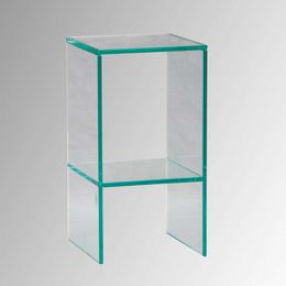 Pharao24.de Glas Pflanzens&auml;ule in drei Gr&ouml;&szlig;en Wangen Gestell und Ablage