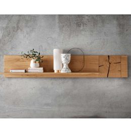 Pharao24.de Wandboard aus Wildeiche Massivholz ge&ouml;lt 32 cm hoch