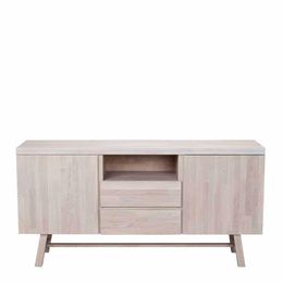 Pharao24.de Esszimmer Sideboard aus Eiche White Wash 160 cm