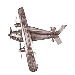 Pharao24.de Garderobe als Flugzeug Metall