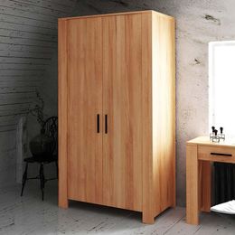Pharao24.de Schlafzimmerschrank aus Kernbuche Massivholz 110 cm breit