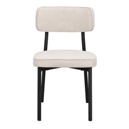 Pharao24.de Esstisch St&uuml;hle in modernem Design Gestell aus Metall (2er Set)