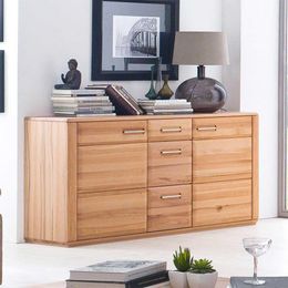 Pharao24.de Wohnzimmer Sideboard aus Kernbuche Massivholz 160 cm breit