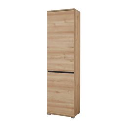 Pharao24.de Dielenschrank in Buche Dekor 200 cm hoch