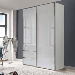 Pharao24.de Schwebetuerenschrank mit drei Schubladen modernem Design