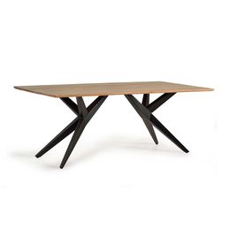 Pharao24.de Esstisch Massivholztisch im Industry und Loft Stil 77 cm hoch