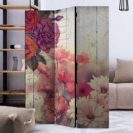 Pharao24.de Umkleide Sichtschutz in Bunt XL Blumen Motiv
