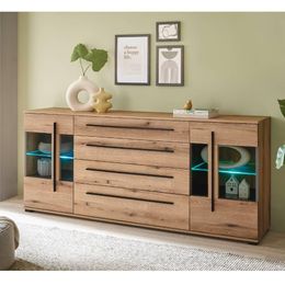 Pharao24.de Sideboard Esszimmerkommode 200 cm breit 2 t&uuml;rig