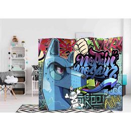 Pharao24.de Jugendzimmer Paravent Graffiti Motiv 5 teilig