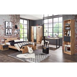 Pharao24.de Jugendzimmer komplett Set im Industry und Loft Stil Made in Germany (f&uuml;nfteilig)
