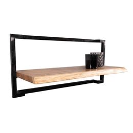 Pharao24.de Wand Regal Holzregal im Industry und Loft Stil 100 cm breit