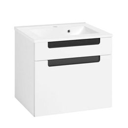 Pharao24.de Waschbeckenunterschrank mit Griffmulden Becken