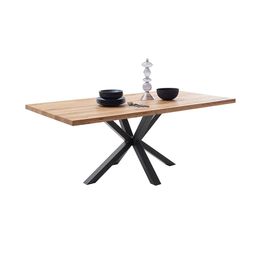 Pharao24.de Esstisch Tisch Esszimmer aus Massivholz mit Spider Gestell