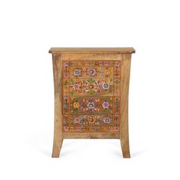 Pharao24.de Schlafzimmer Kommode Schubladenkommode Floral in Bunt