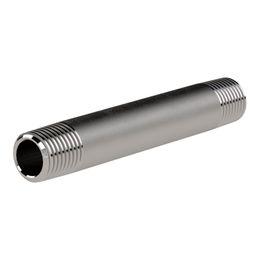 Riegler Rohrdoppelnippel, R 1/2, L&auml;nge 40 mm, Edelstahl 1.4571 (LN 1240-ES)