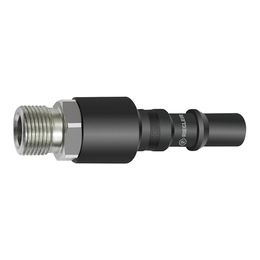 Riegler Nippel mit RSV f&uuml;r Kupplungen NW 8, ISO 6150 C, Stahl, G 3/8 AG (425.62-RSV)