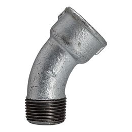 Riegler Bogen 40, 45&deg;, IG/AG, Rp/R 1/2, schwarzer Temperguss feuerverz. (TFB 40-12)
