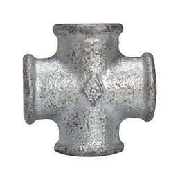 Riegler Kreuzst&uuml;ck 180, 4 x IG, Rp 1/4, schwarzer Temperguss feuerverz. (TFK 180-14)
