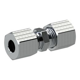 Riegler Gerade Verschraubung, Rohr-Au&szlig;en-&Atilde;&tilde; 12 mm, Stahl verzinkt (V 57)