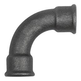 Riegler Bogen 2, 90&deg;, lang, Rp 1 i., Rp 1 i., Temperguss schwarz (TFB 2-10-S)