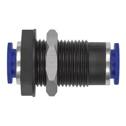 Riegler Gerade Schott-Steckverbindung &raquo;Blaue Serie&laquo;, M20x1,5, Schl.-&Atilde;&tilde; 10 (149.010-K)
