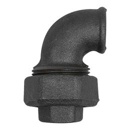 Riegler Verschr. Bogen 95, flachdicht., IG/IG Rp 1 1/2, Temperg. schwarz (TFV 95-112-S)