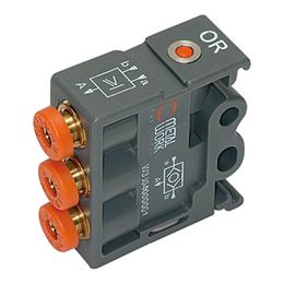Riegler Pneumatik Logikelement, OR, Technopolymer, DN 2,7 (W 36-1)