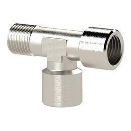 Riegler T-St&uuml;ck, innen/innen/au&szlig;en, G/R 1 SW 30, Messing vernickelt (N 254.76)