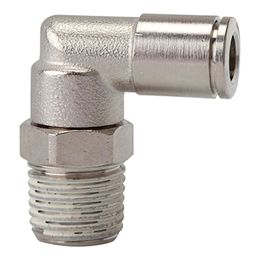 Riegler L-Steckverschraubung &raquo;metallica&laquo;, drehbar, R 3/8 a., Schlauch-&Atilde;&tilde; 8 (8854.038-8)
