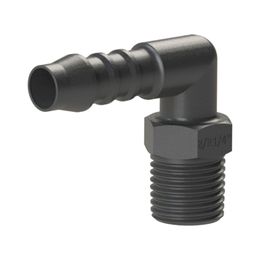 Riegler Winkel-Einschraubstutzen, R 1/4 a., f&uuml;r Schlauch LW 8 mm, PA 6 (32.343)